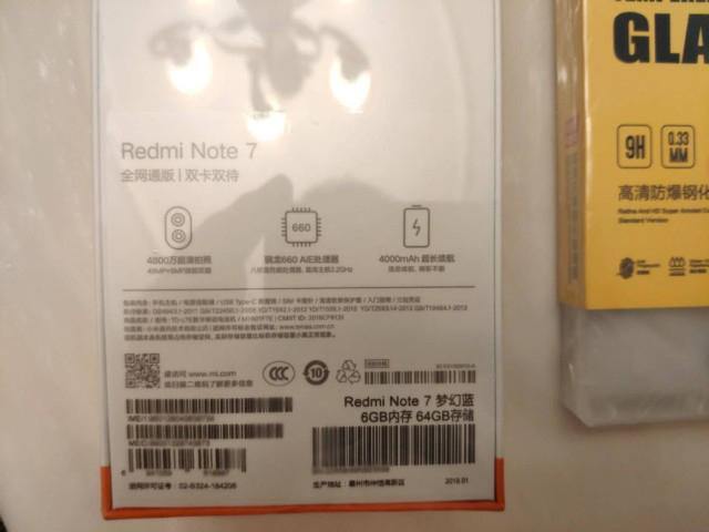 年前收到了红米Note7，蓝色颜值好高，6G内存过瘾！__凤凰网