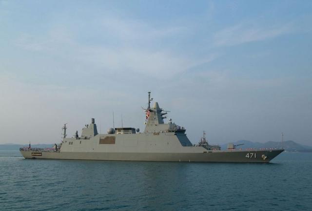 泰国迎接首艘韩版护卫舰 曾击败054A外贸版 其实是凑合出来的？__凤凰网