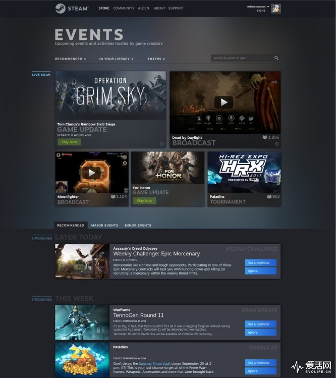 Steam平台界面全面更新 与Epic展开正面竞争__凤凰网