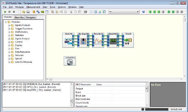 【DASYLab®使用技巧(四)】创建工作表：采集、显示并保存温度数据__凤凰网