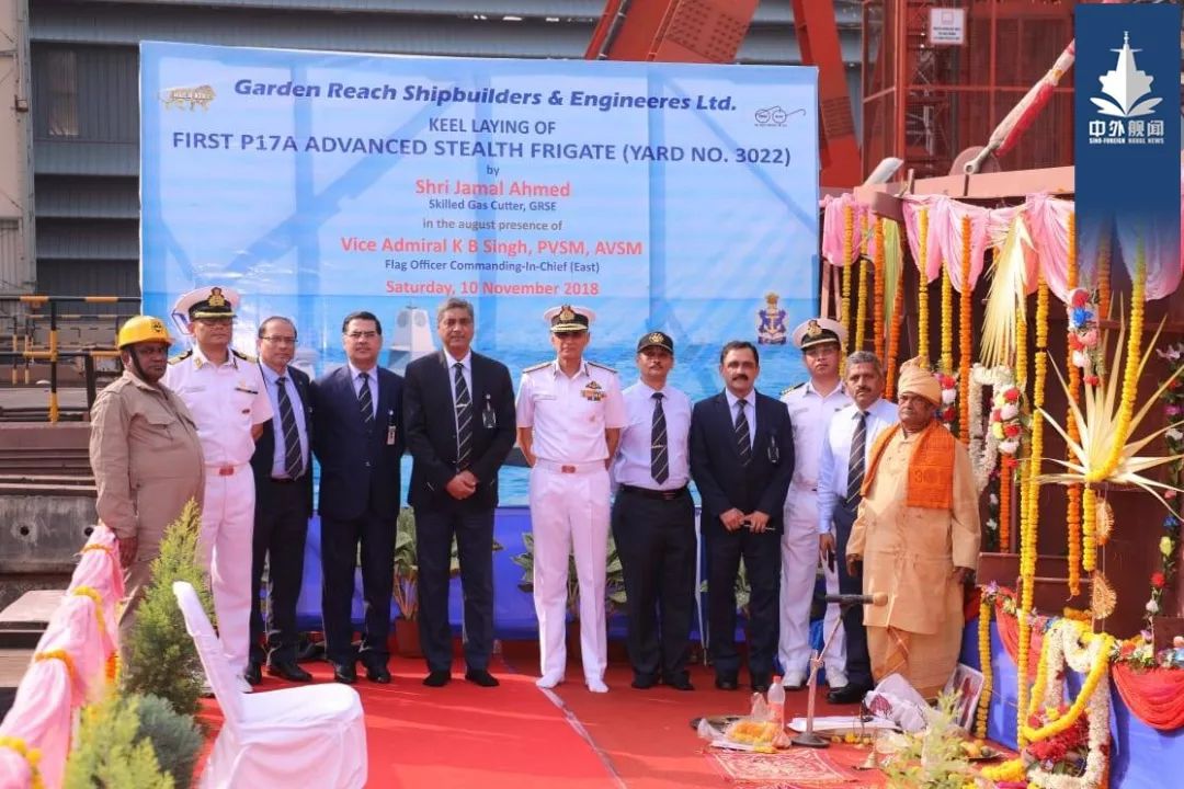 印度开工新一艘“P-17A”型护卫舰_凤凰网