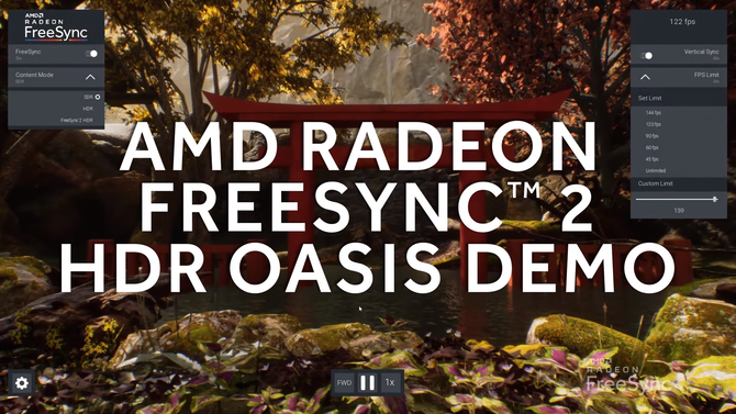 AMD展示FreeSync 2 HDR测试工具“Oasis”的演示Demo__凤凰网