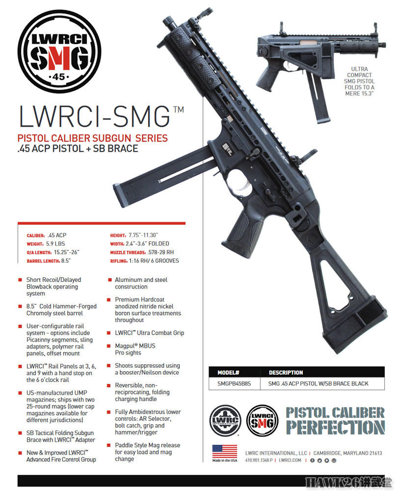 细品：LWRCI公司SMG-45 世界性能最佳.45 ACP口径冲锋枪__凤凰网