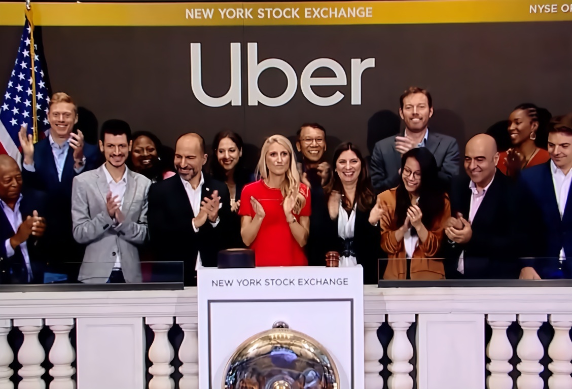 Uber上市敲钟，司机上街游行_凤凰网科技_凤凰网